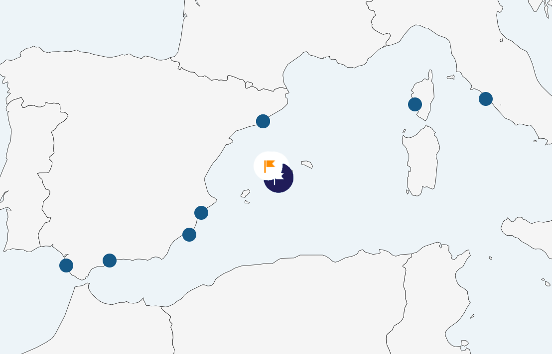 Alle Routen der AIDA Cruises: AIDAcosma